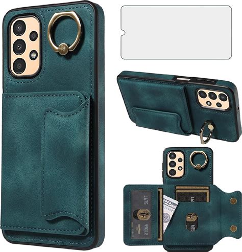 Phone Case For Samsung Galaxy A13 4g Wallet Cover With Tempered Glass