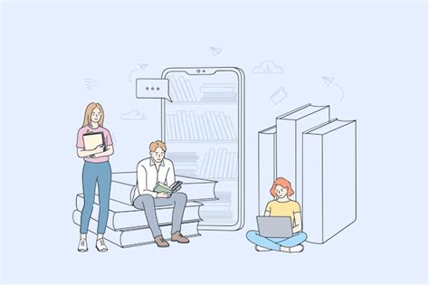 교육 과정 학습 개념 프리미엄 벡터