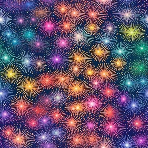 Premium Photo Colorful Fireworks Background With Stars And Sparkles