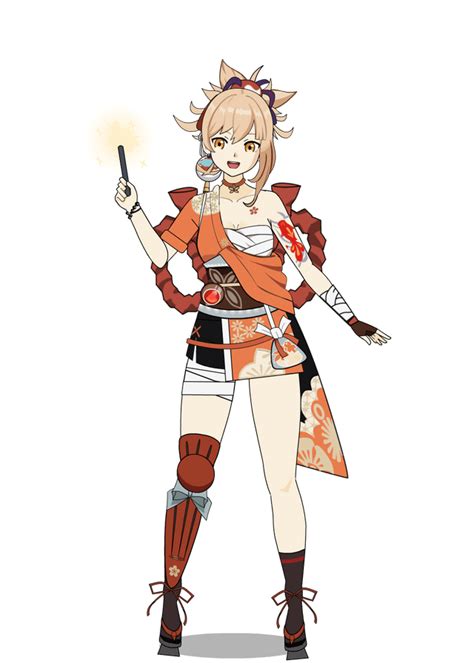 [not Playable] I Made A Yoimiya Model Genshin Impact R Spnati