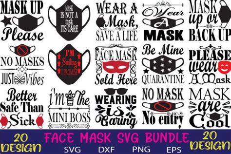 Face Mask Svg Bundle Graphic By Jihad Creative Fabrica