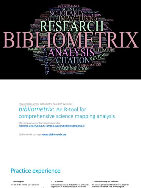 Bibliometrix Presentation Pdf Data Analysis Statistics
