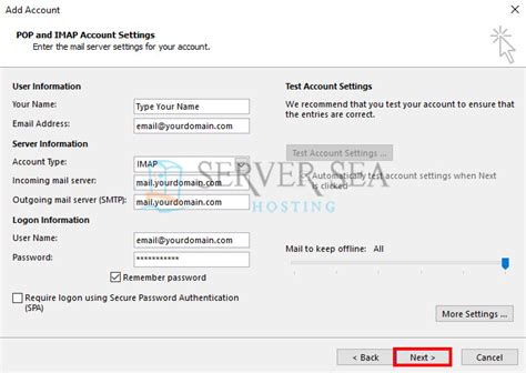 Email Account Setup On Microsoft Outlook Using IMAP Settings