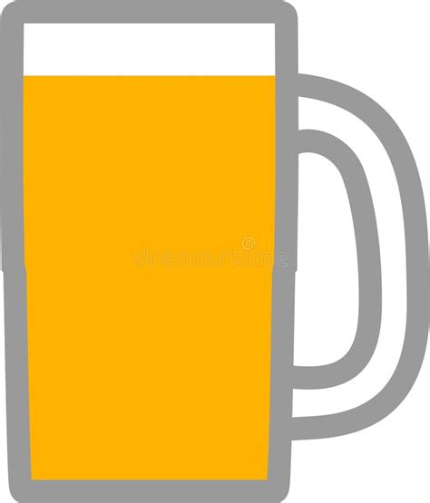 Beer Glass Icon Vector Illustration Stock Vector Illustration Of