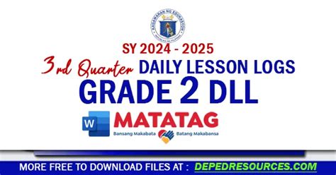 Grade 2 Quarter 3 Matatag Dll Archives Deped Resources