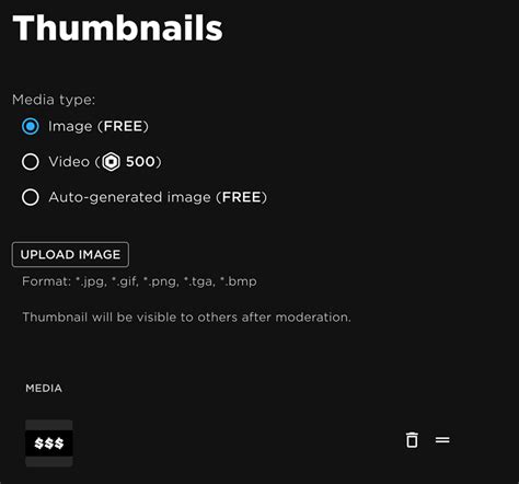 I Cant Delete My Thumbnail Platform Usage Support Developer Forum Roblox