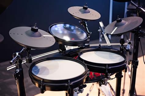 Premium Ai Image Electronic Drums Set With Drumsticks And Cymbals