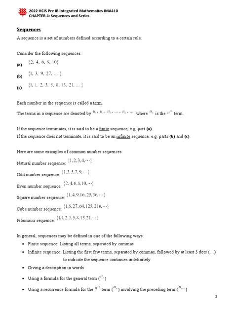 ss sequence and series pdf series mathematics summation