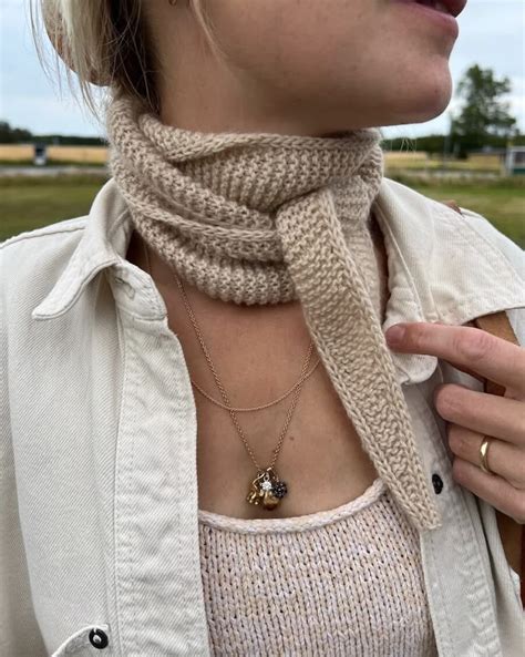 Sophie Scarf Modestil Schal Kleine Strickprojekte