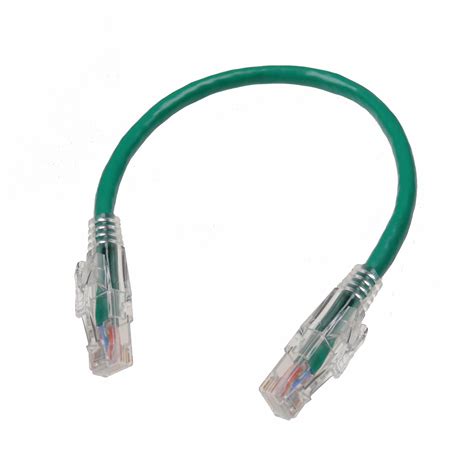 Ntw 1 Ft Lockable Cat6 Patented Net Lock™ Patch Cord Snagless Green