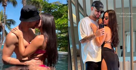 Ex BBB Larissa Santos curte fim de semana romântico o namorado
