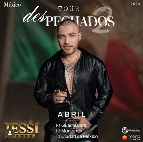 Jessi Uribe llega a México con su exitoso Tour DesPECHADOS la cita es en la Maraka el