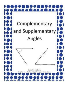 1000 Images About Complementary On Pinterest Angles Cue Cards And Worksheets