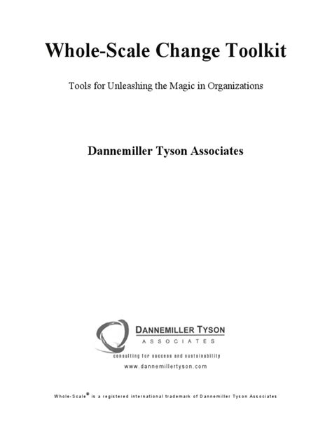 Whole Scale Toolkit Pdf Paradigm Knowledge