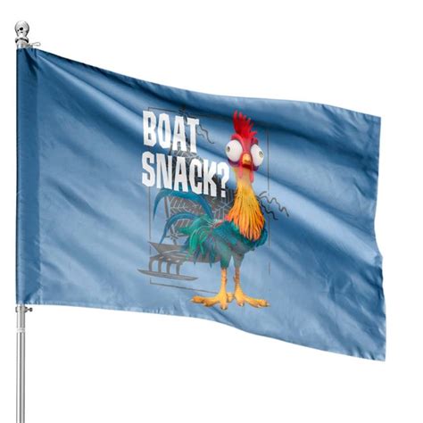 Disney Moana Hei Hei Boat Snack Graphic House Flags