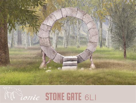 Second Life Marketplace Ionic Stone Gate Second Life Marketplace Ionic Stone Gate