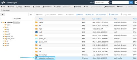 C Mo Excluir Una Carpeta Del Backup Nativo De Cpanel Wnpower Help