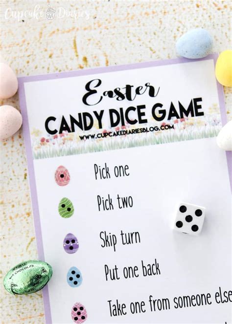 Easter Candy Dice Game