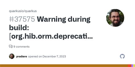 Warning During Build Orghibormdeprecation Hhh90000025