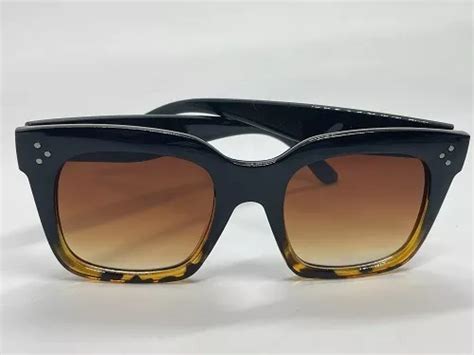 Gafas Retro De Superlujo Modelo Grande Diseño Degradado De Leopardo