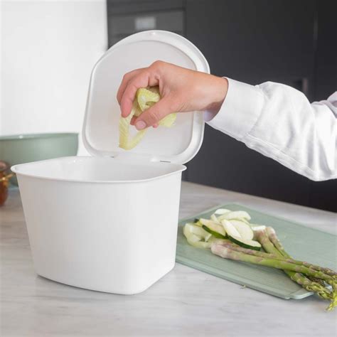 Seau à compost de cuisine blanc x x ON RANGE TOUT