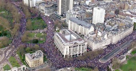 Nigel Farage Addresses 200 At Brexit March As 1 Million Back Remain