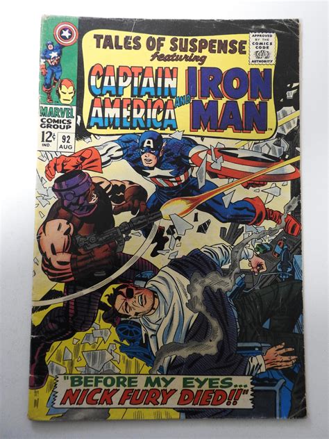 Tales Of Suspense VG Condition Moisture Stain Bc Comic Books Silver Age Marvel