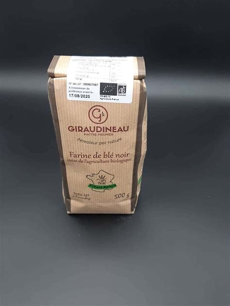 Farine De Blé Noir Bio De La Minoterie Giraudineau St Colomban