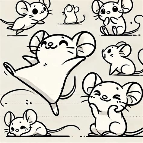 Dibujos De Ratones Para Colorear ️ Minenito