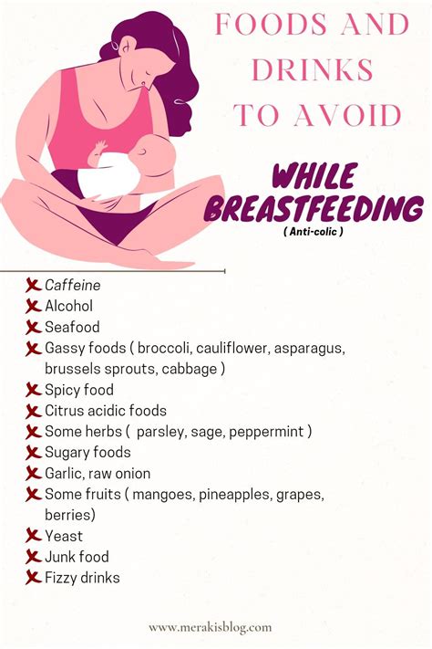 List Of Foods And Drinks To Avoid While Breastfeeding Baby