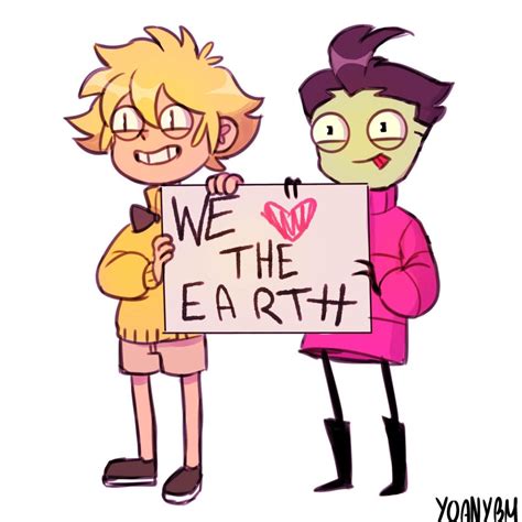 Crossover Episodes Invader Zim Dib Invader Zim Characters Gravity