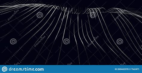 Abstract Digital Particle Wave Futuristic Dotted Wave Technology