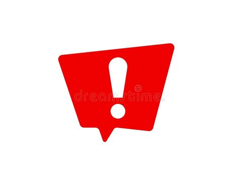 Warning Sign With Exclamation Mark In Red Triangle Stock Vector