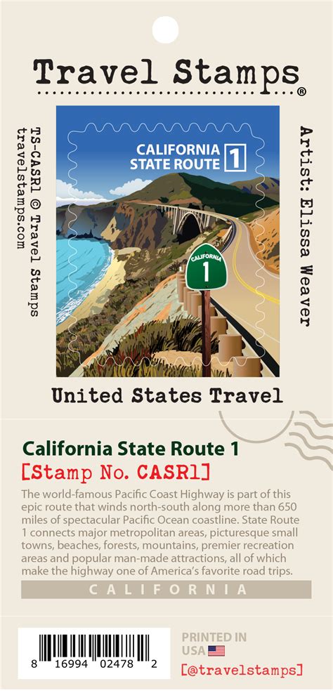 The Big Sur Collection Travel Stamps