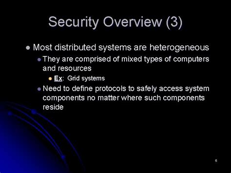 Security In Distributed Systems A Look At Globus