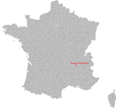 CARTE DE BOUGé CHAMBALUD Situation géographique et population de