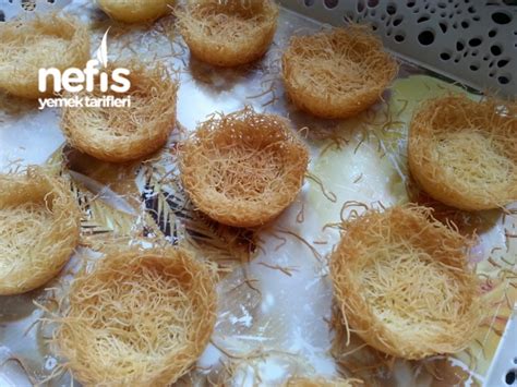 Kadayıf Kasesinde Muhallebi Nefis Yemek Tarifleri