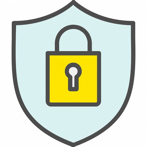 Encryption Firewall Lock Safe Secure Security Shield Icon