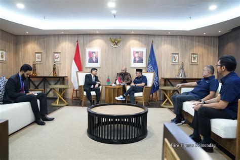 Mendag RI Menerima Kunjungan Duta Besar Bangladesh Jakarta