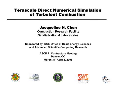 Pdf Combustion Terascale Direct Numerical Simulations Of Turbulent Combustion