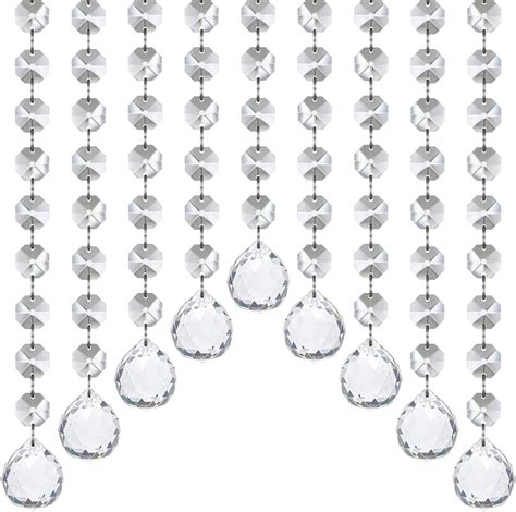 Jishi 33ft Crystal Garland Strands String Of Beads W