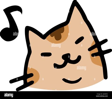 Simple And Cute Cat Illustration Stock Vector Image And Art Alamy