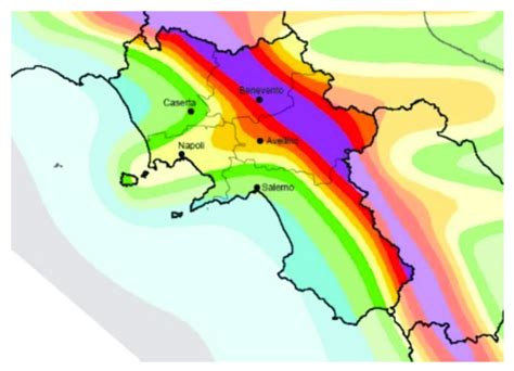 Seismic Hazard Map Of Italy National Institute Of Geophysics And