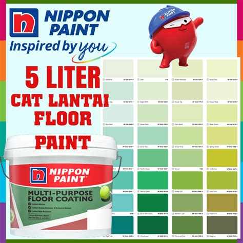 FOC FREE GIFT 5L Nippon Paint MULTI PURPOSE FLOOR COATING FLOOR