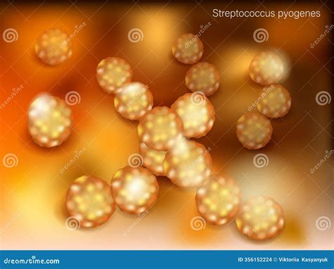 Pathogen Streptococcus Pyogenes Under Microscopic View Detailed