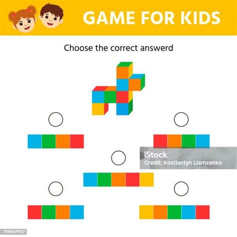 어린이 활동 시트입니다 큐브 타워의 상단 뷰는 어떤 모습입니다 개발에 대한 스톡 벡터 아트 및 기타 이미지 개발 개체 그룹 건강한 생활방식 Istock