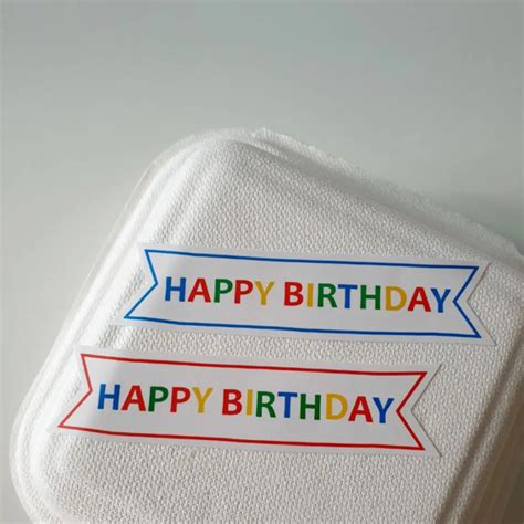 다채로운 색상의 생일 축하 스티커 60 장5 장 장식 씰링 스티커 라벨 어린이 생일 파티 호의 봉투 상자