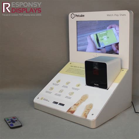 Counter Top Acrylic Camera Display Case LCD Screen Display Stand Camera Display Case And LCD