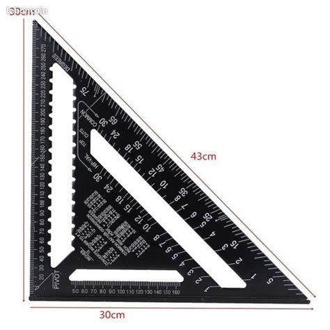 Règle triangulaire de système métrique neuve aimboutique