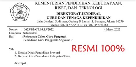 Rekrutmen Calon Guru Penggerak Angkatan Tahun Guru Geografi